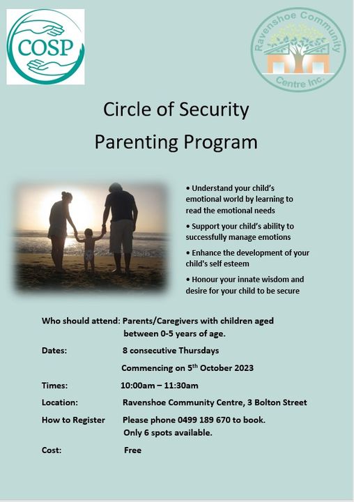 We are excited to be running the Circle of Security Parenting Program ...